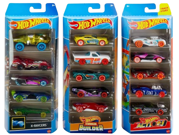 Hot Wheels Toy Cars, Bundle of 15 1:64 Scale Vehicles with 3 Themes: H ...