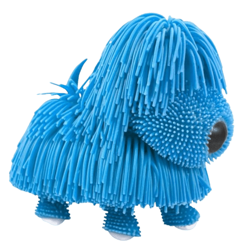 Jiggly Electronic Walking Pup – Brown & Blue Puppy Toy – Lion Wholesale
